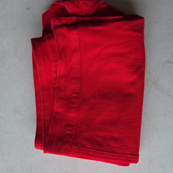 SHEIN | Shorts | Shein Vibrant Red Jean Shorts | Poshmark